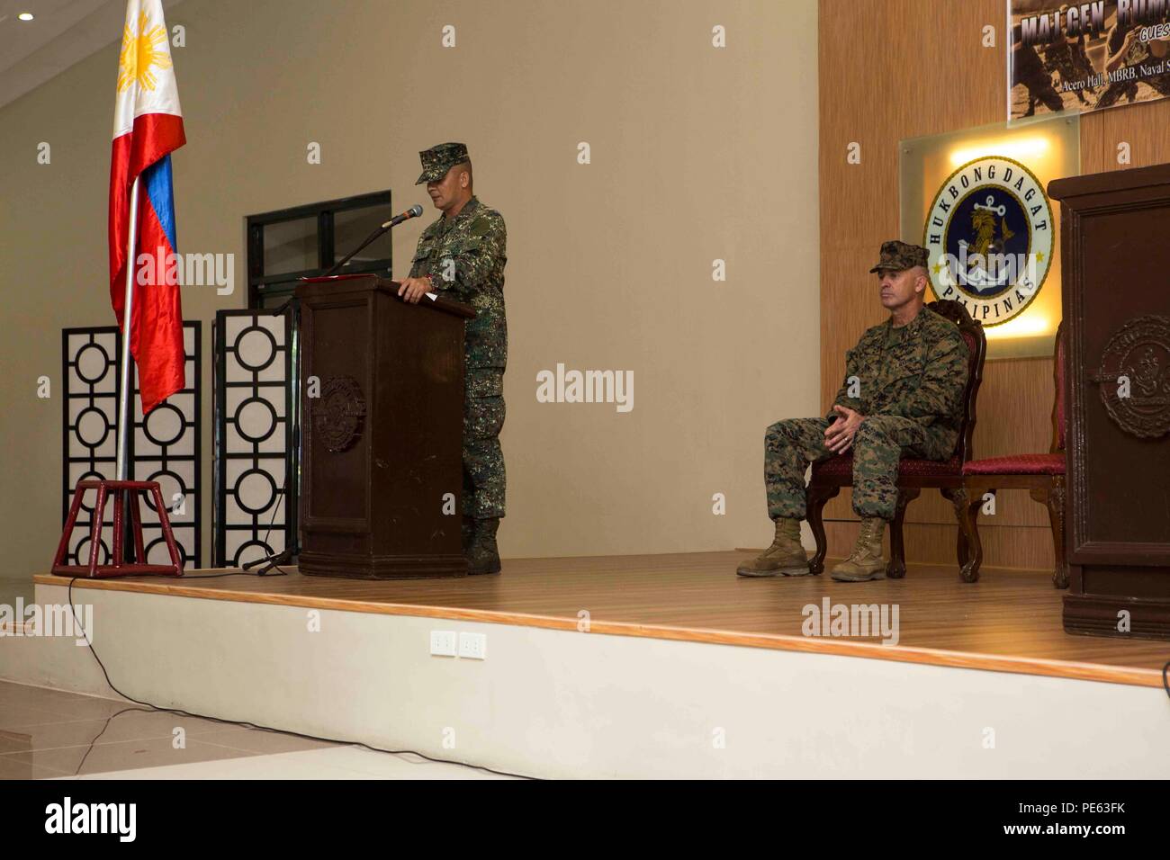 Philippine Marine Corps Maj. Gen. Romeo T. Tanalgo with the Armed ...