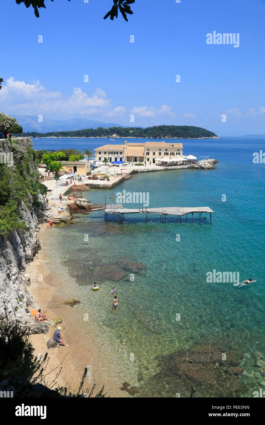 Corfu town beach hi-res stock photography and images - Alamy