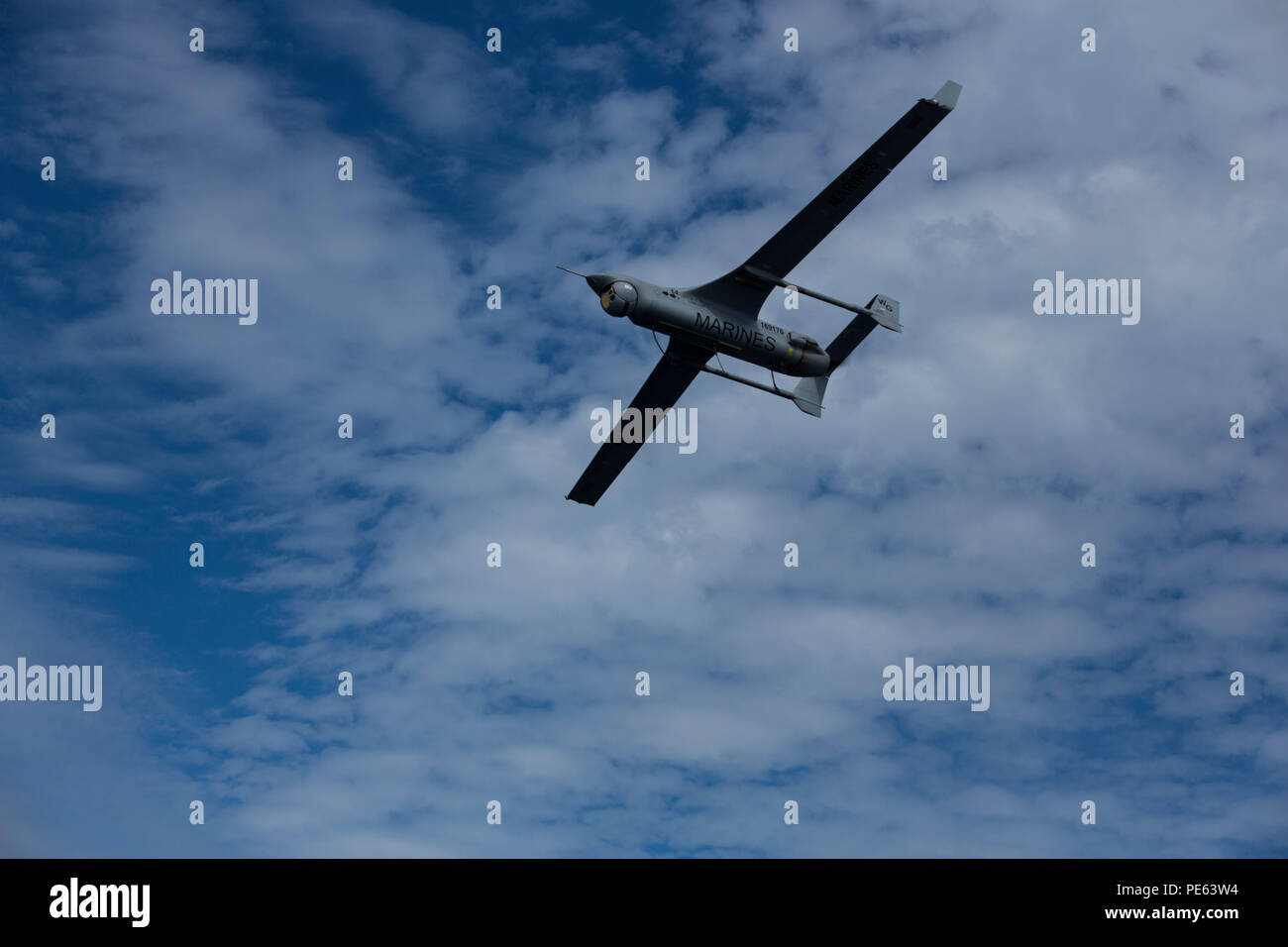 A U.S. Marine Corps MQ-21 Blackjack unmanned aerial vehicle (UAV ...