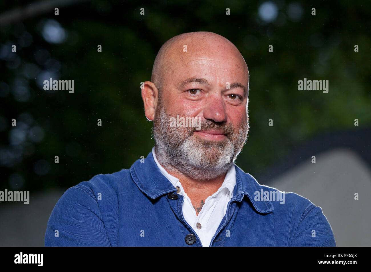 Edinburgh, UK. 12th August, 2018. Howard Cunnell, the British author ...