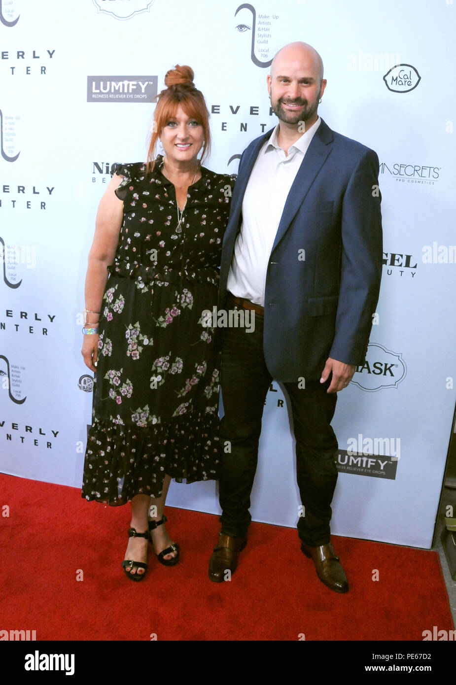 Los Angeles, USA. 12th Aug 2018. (L-R) Make-up Artists Debbie Zoller ...