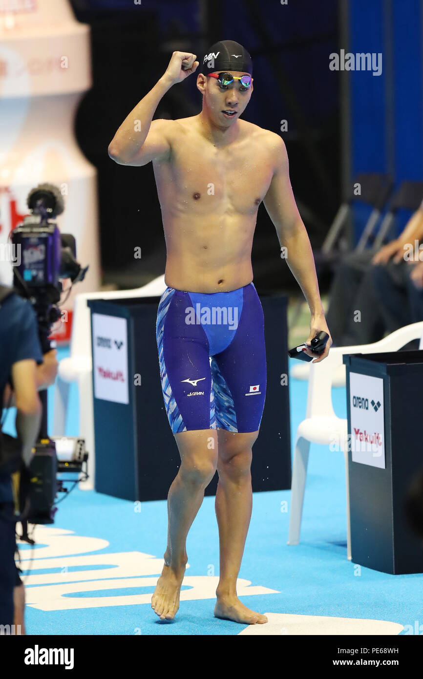 Tokyo, Japan. 12th Aug, 2018. Ippei Watanabe (JPN) Swimming : 2018 Pan ...