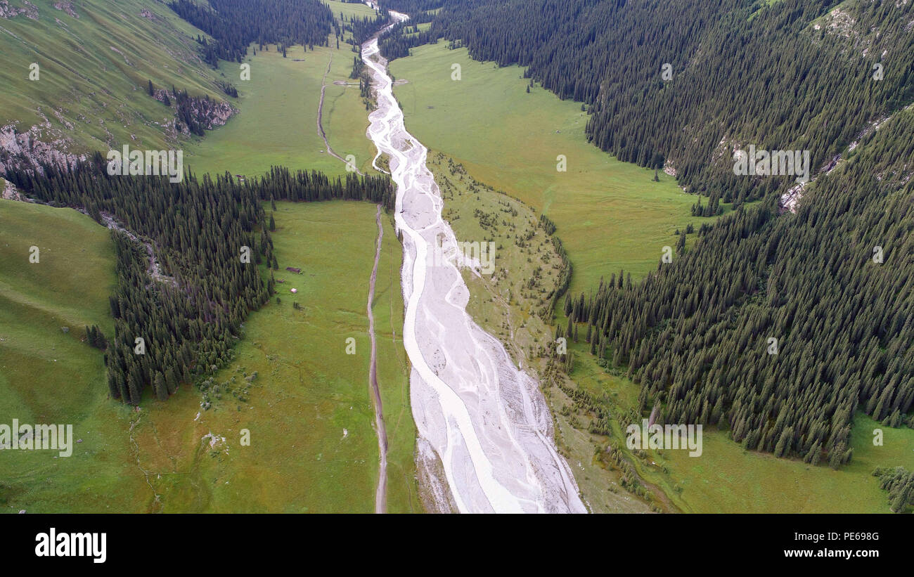 Yil, Yil, China. 13th Aug, 2018. Yili, CHINA-Stunning scenery of the ...
