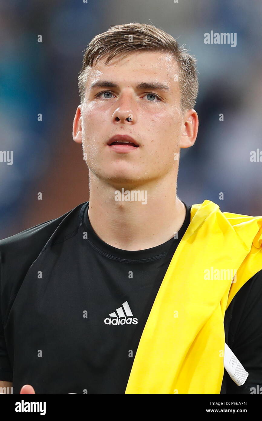 Madrid, Spain. 11th Aug, 2018. Andriy Lunin (Real) Football/Soccer ...