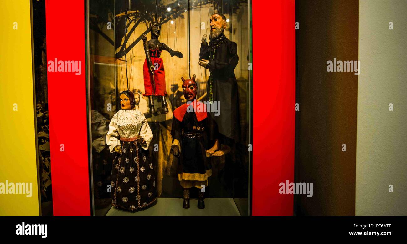 Pilsen, Pilsen, Czech Republic . 13th Aug, 2018. Various puppets can be ...