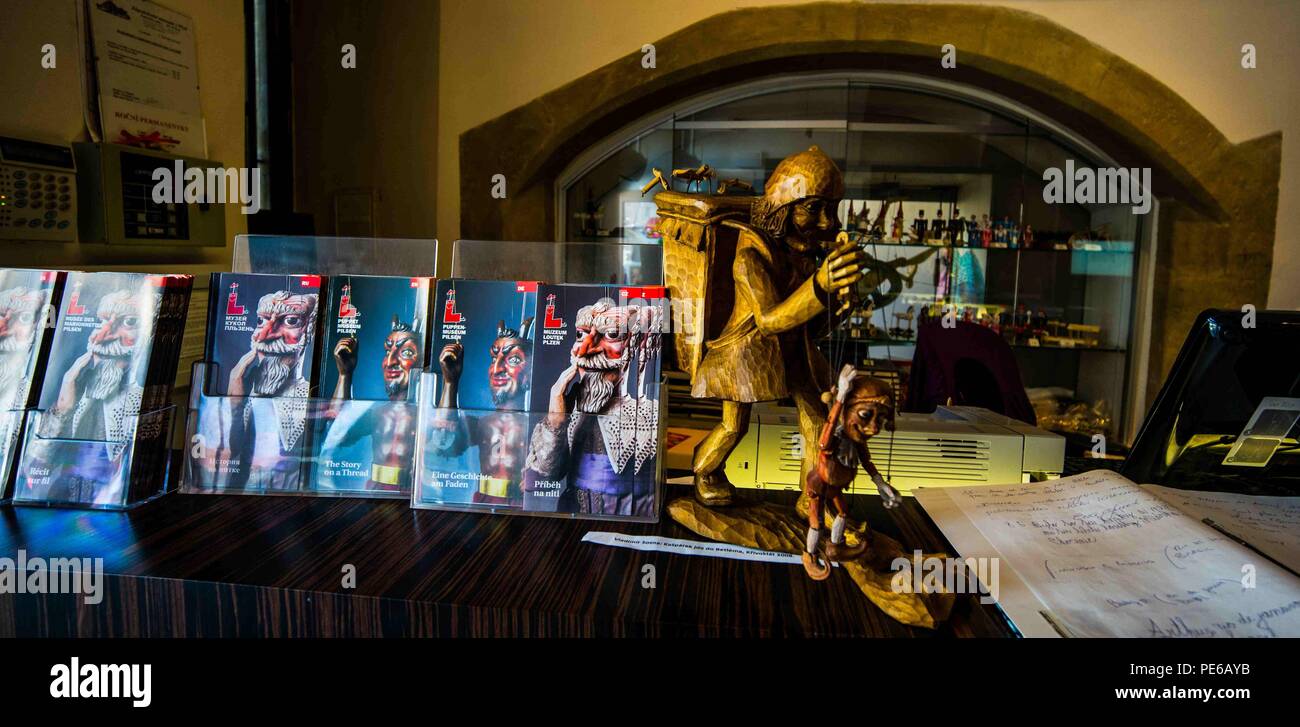 Pilsen, Pilsen, Czech Republic . 13th Aug, 2018. Various puppets can be ...