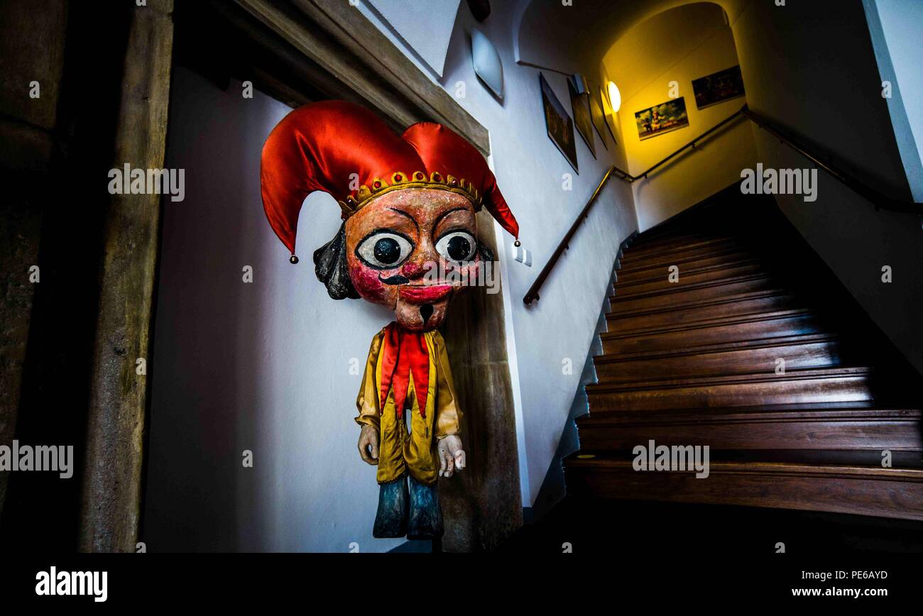 Pilsen, Pilsen, Czech Republic . 13th Aug, 2018. Various puppets can be ...