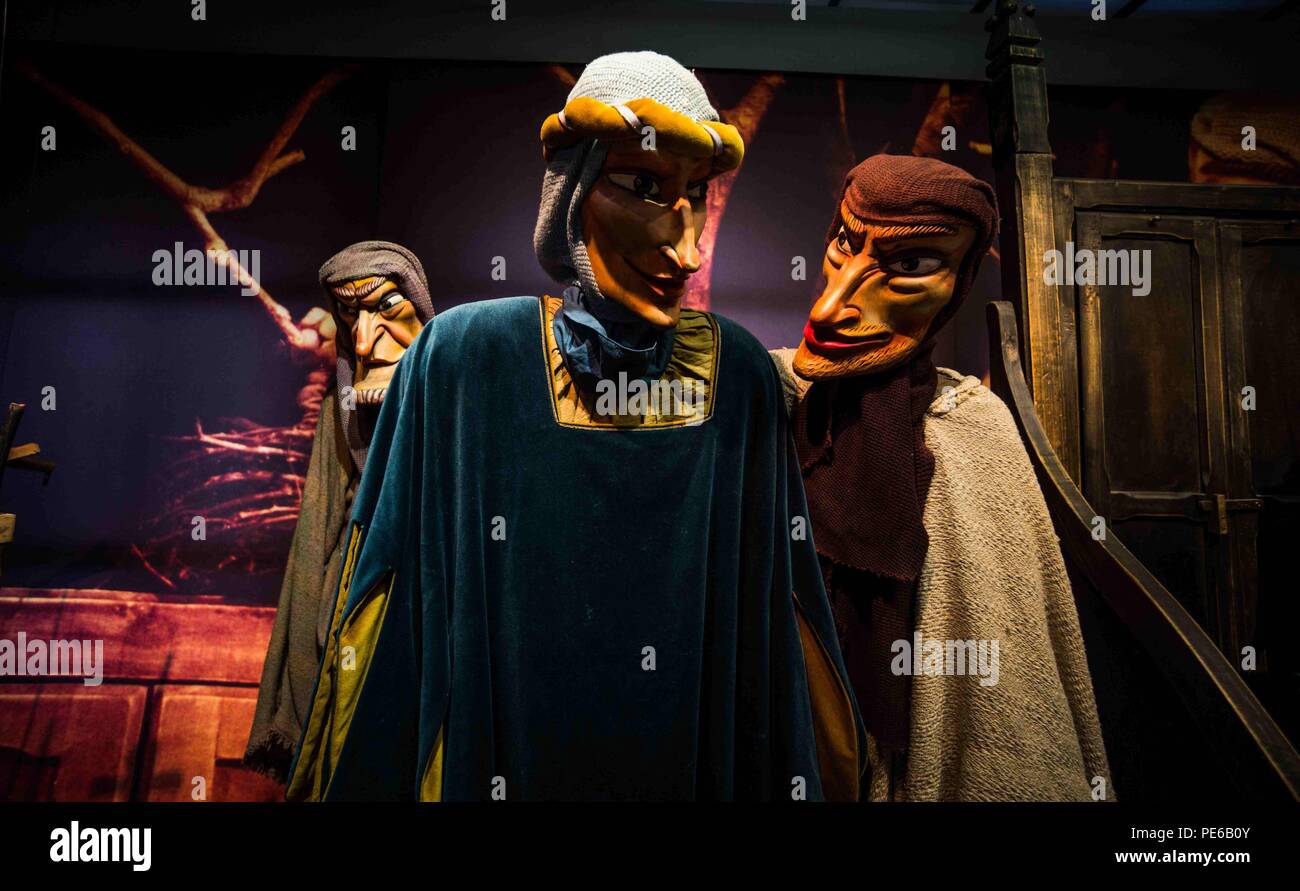 Pilsen, Pilsen, Czech Republic . 13th Aug, 2018. Various puppets can be ...