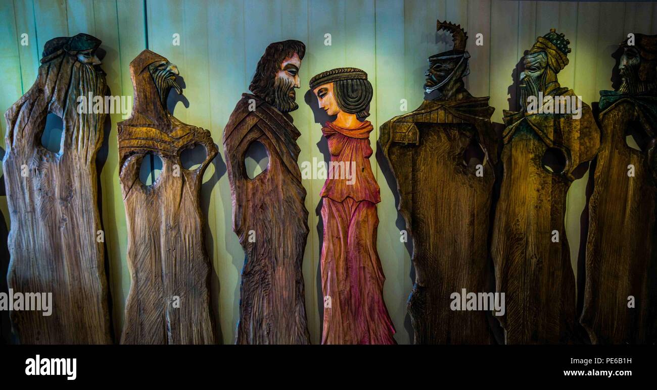 Pilsen, Pilsen, Czech Republic . 13th Aug, 2018. Various puppets can be ...