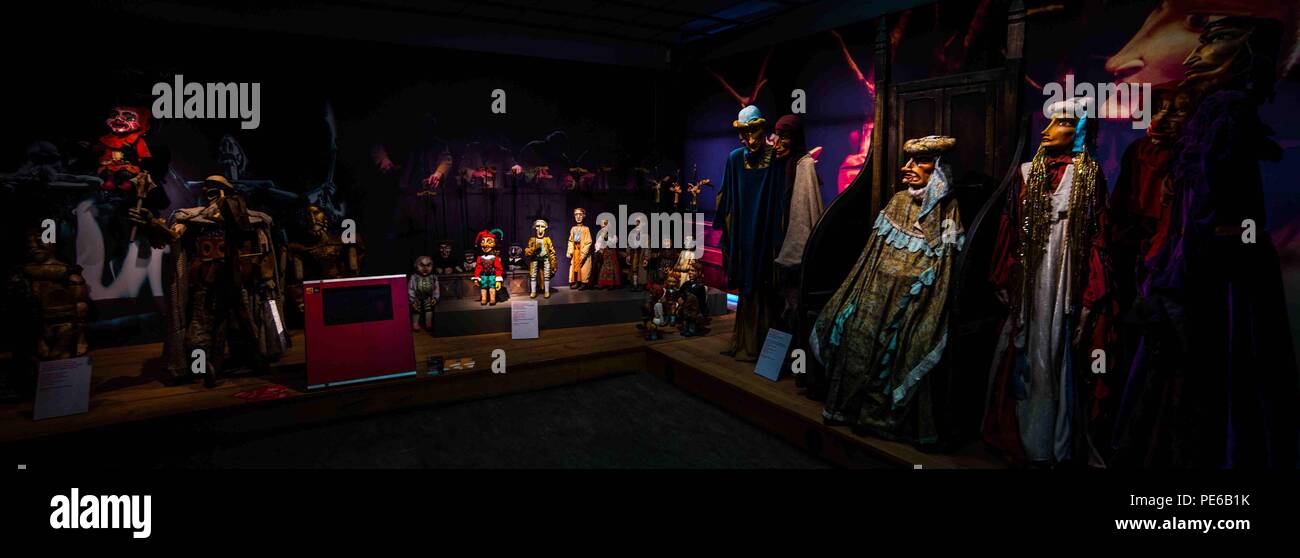 Pilsen, Pilsen, Czech Republic . 13th Aug, 2018. Various puppets can be ...