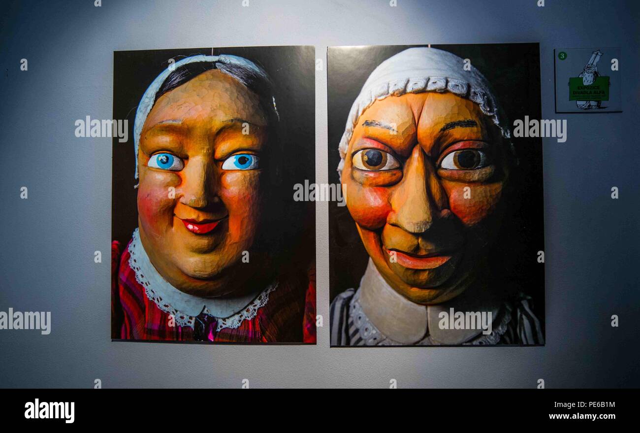Pilsen, Pilsen, Czech Republic . 13th Aug, 2018. Various puppets can be ...
