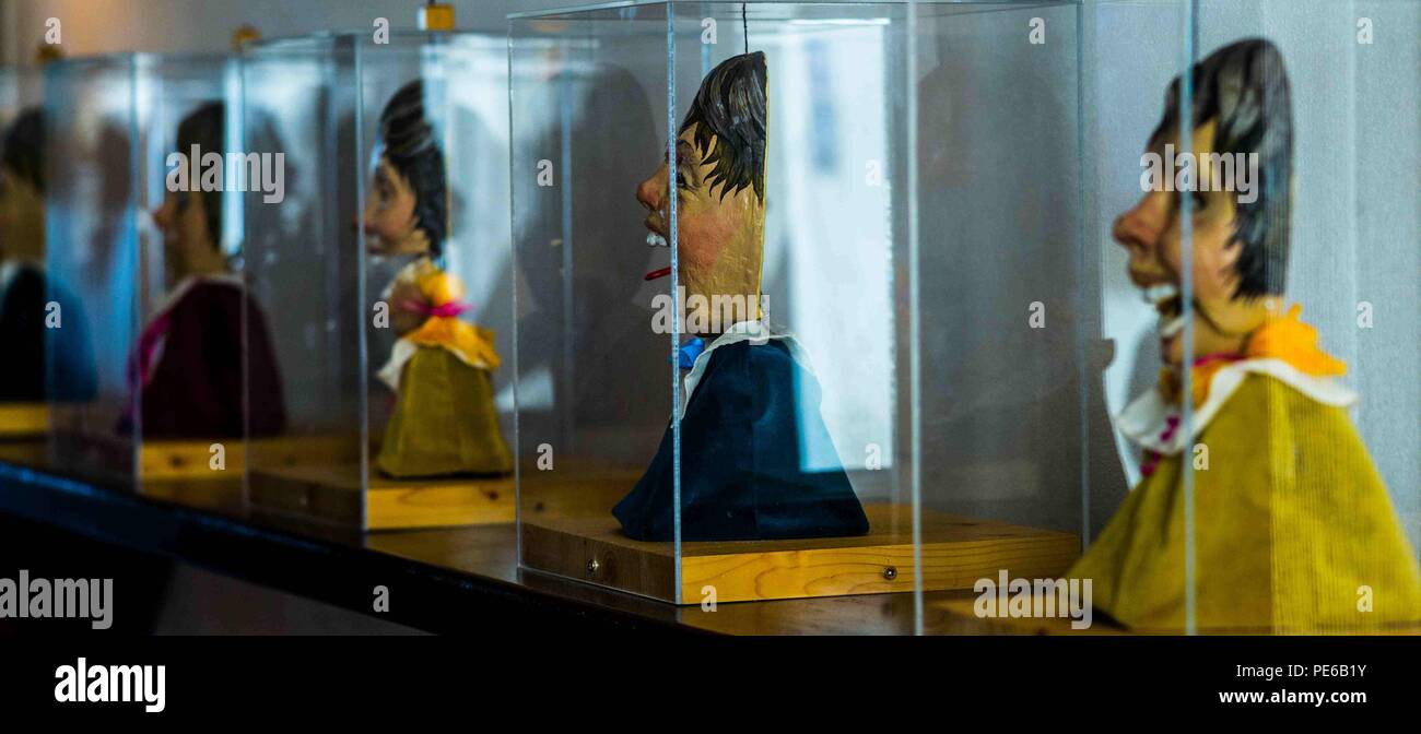 Pilsen, Pilsen, Czech Republic . 13th Aug, 2018. Various puppets can be ...