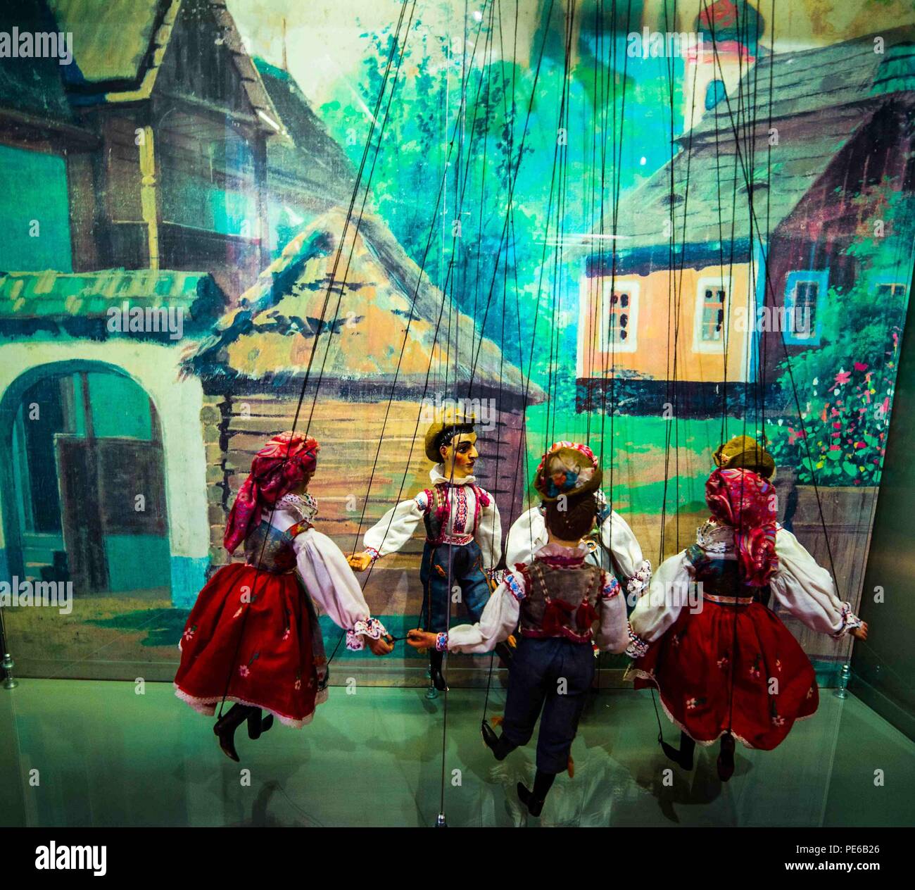 Pilsen, Pilsen, Czech Republic . 13th Aug, 2018. Various puppets can be ...