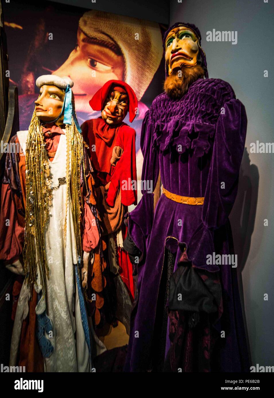 Pilsen, Pilsen, Czech Republic . 13th Aug, 2018. Various puppets can be ...