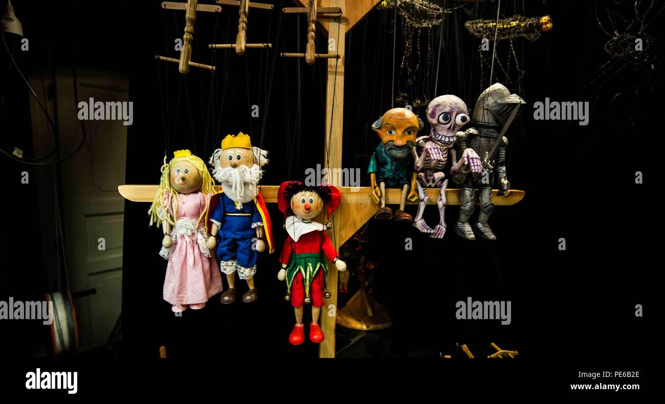 Pilsen, Pilsen, Czech Republic . 13th Aug, 2018. Various puppets can be ...