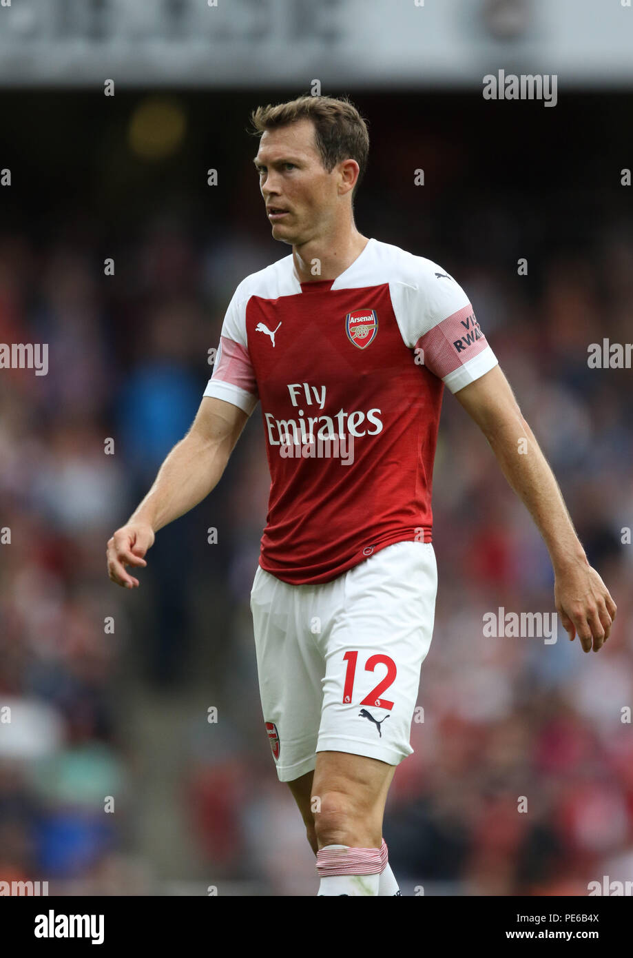 The Emirates Stadium, London, UK. 12th Aug 2018. Stephan Lichtsteiner ...