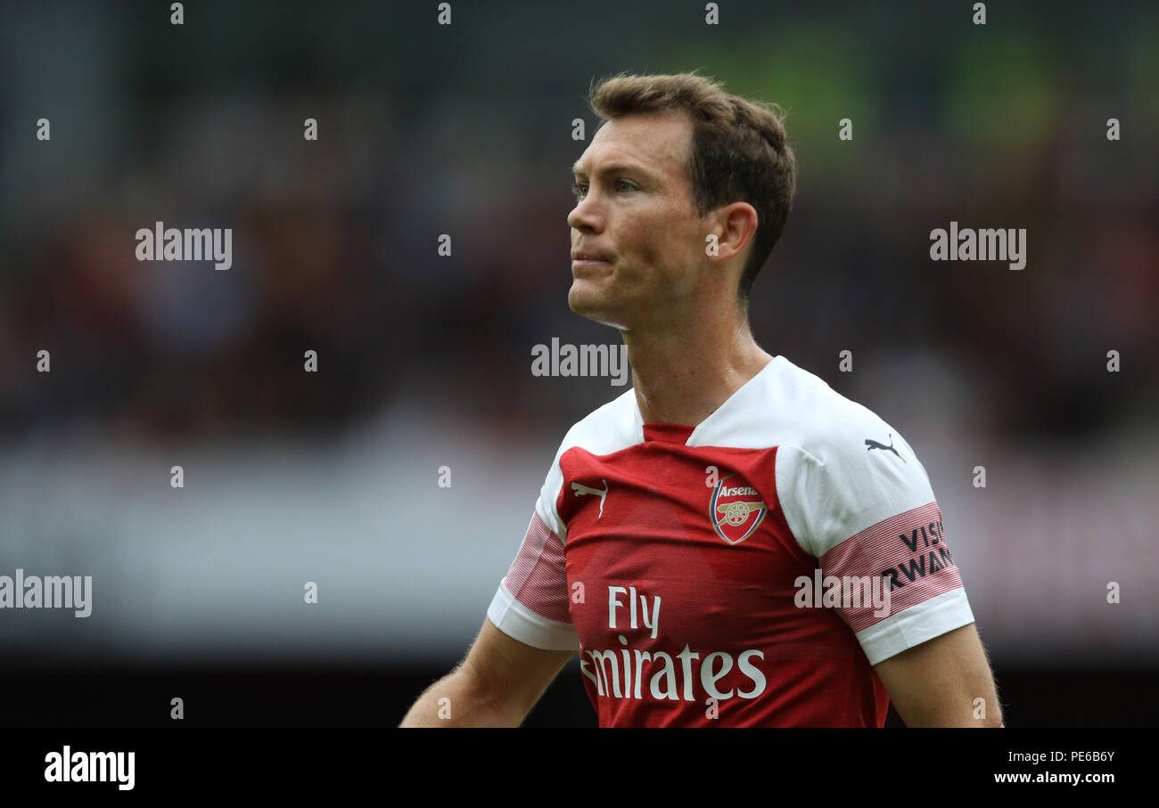 The Emirates Stadium, London, UK. 12th Aug 2018. Stephan Lichtsteiner ...