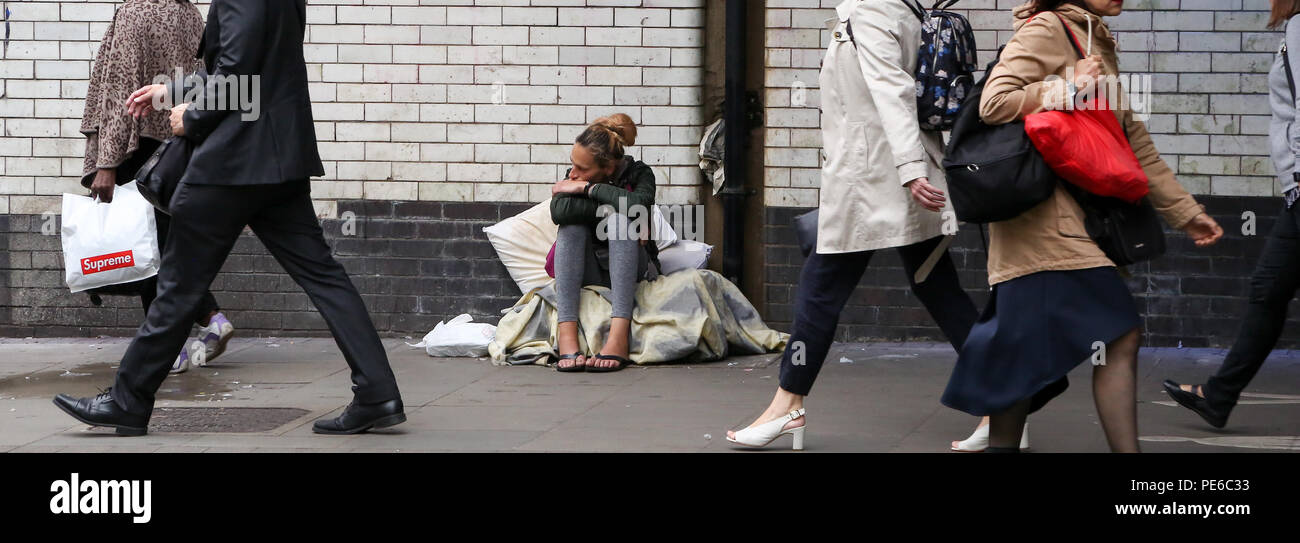 Homeless people sleeping under bridge hi-res stock photography and ...