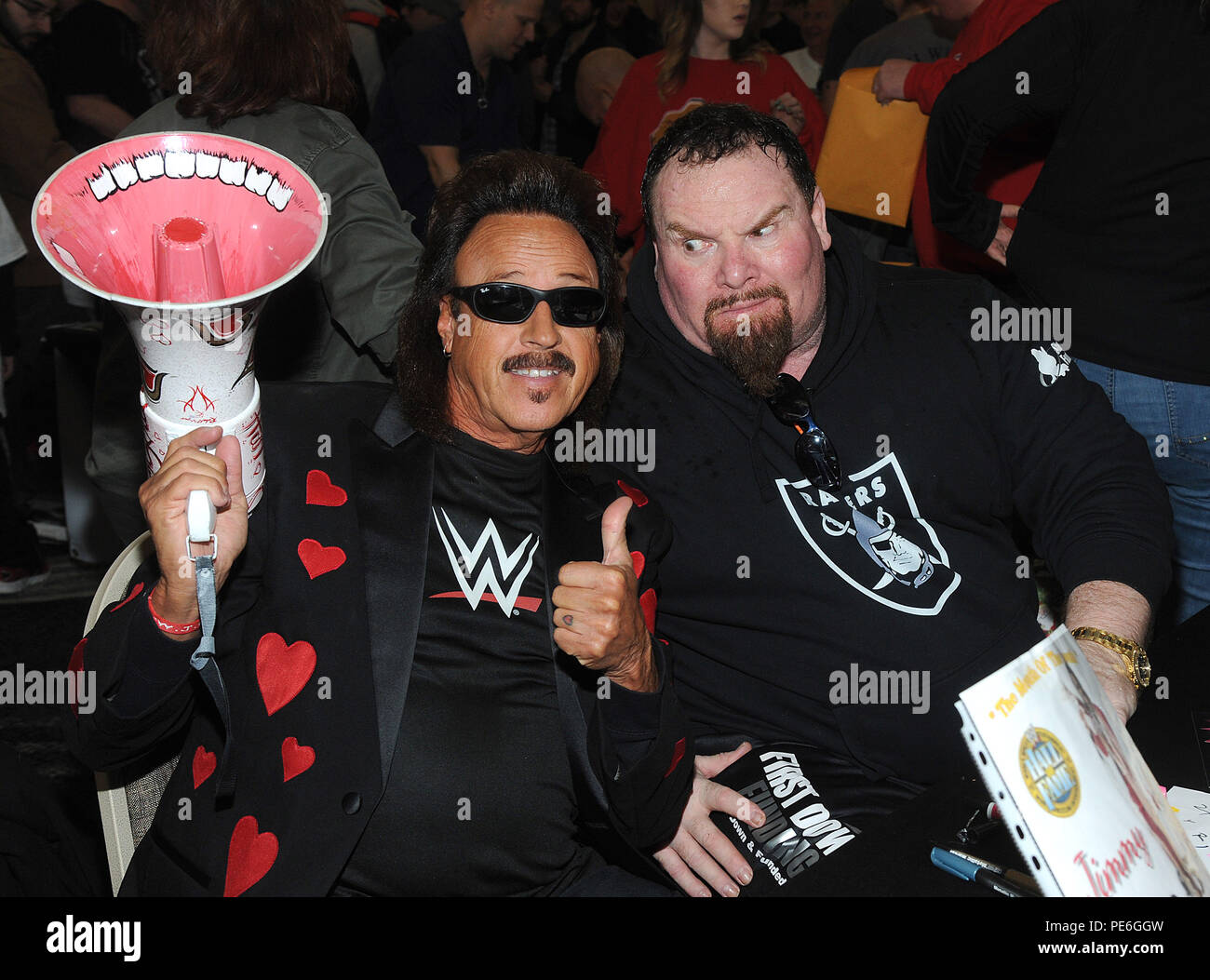 NEW YORK, NY - MARCH 04: Hall of Fame members Jimmy Hart and Jim "The ...
