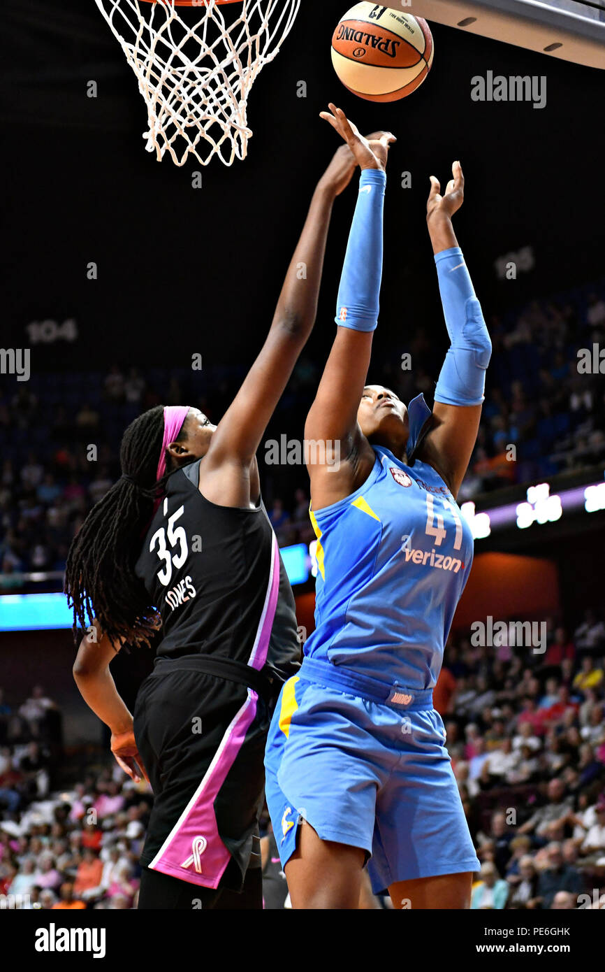 August, 2018:, Chicago Center, Alaina Coates, shoots a layup during the ...