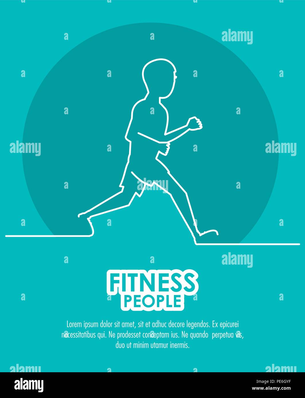 Fitness people poster Stock Vector Image & Art - Alamy