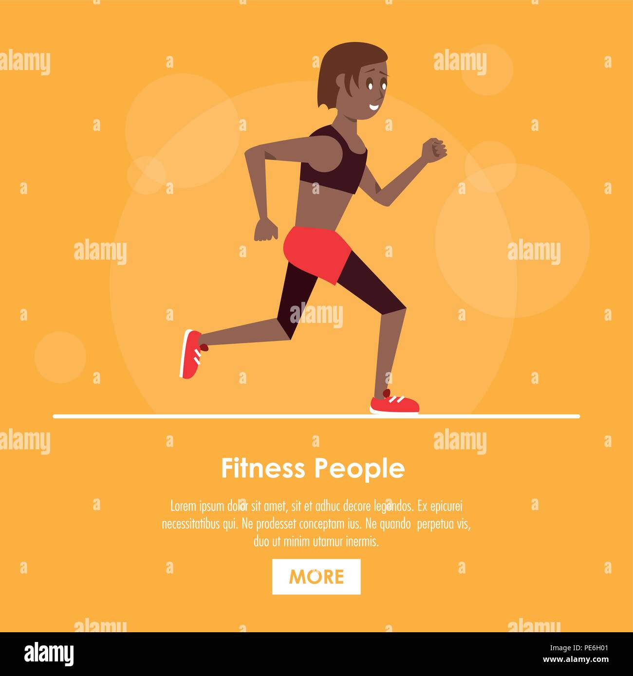 Fitness people poster Stock Vector Image & Art - Alamy