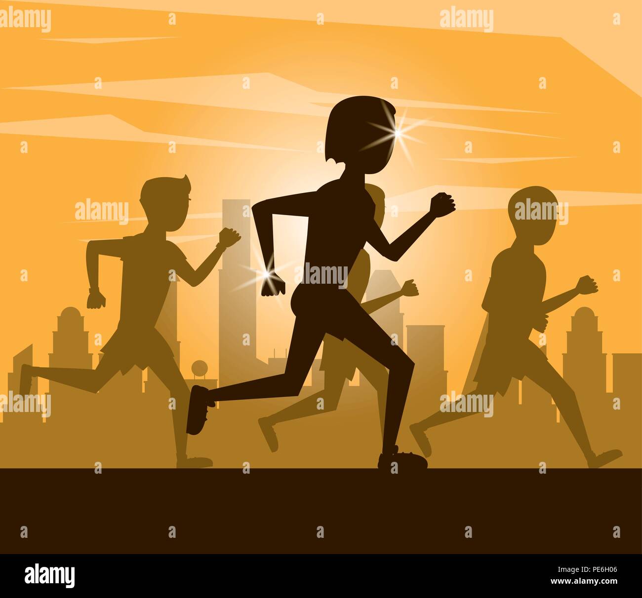 Fitness woman running Stock Vector Image & Art - Alamy