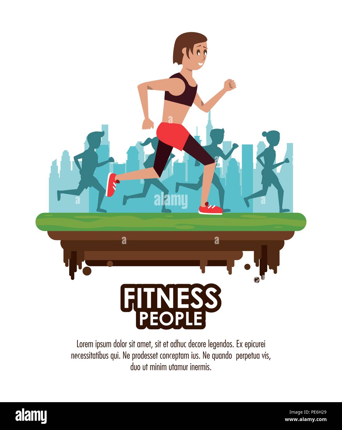 Fitness people poster Stock Vector Image & Art - Alamy