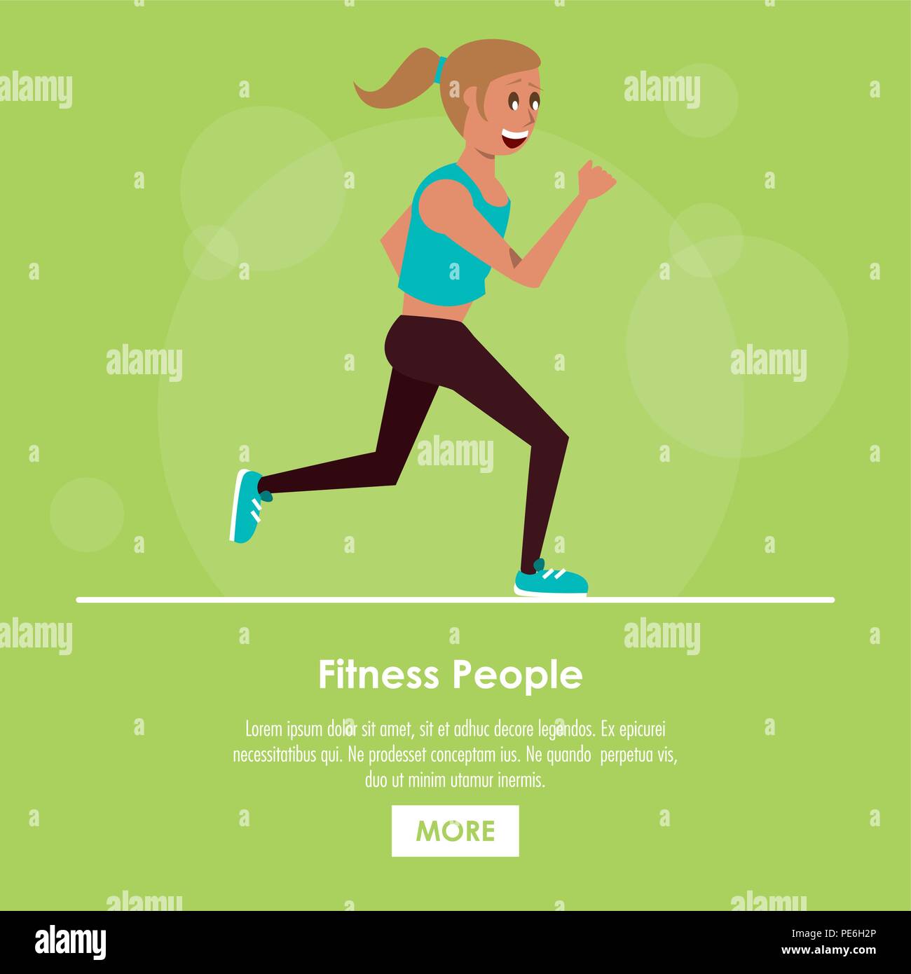 Fitness people poster Stock Vector Image & Art - Alamy