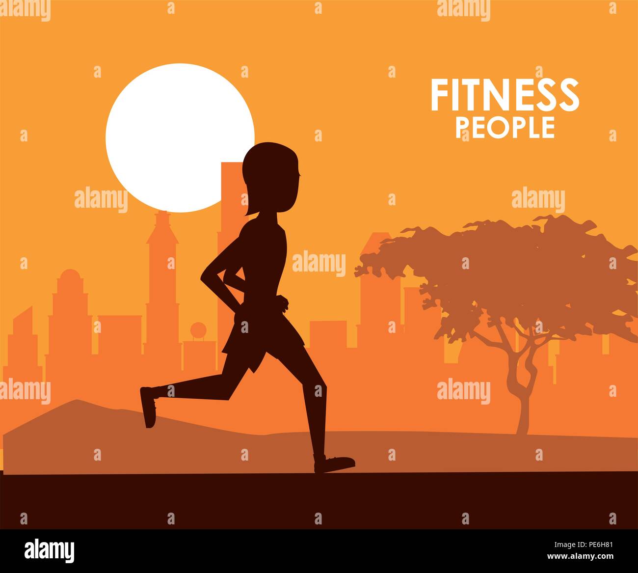 Fitness people running Stock Vector Image & Art - Alamy