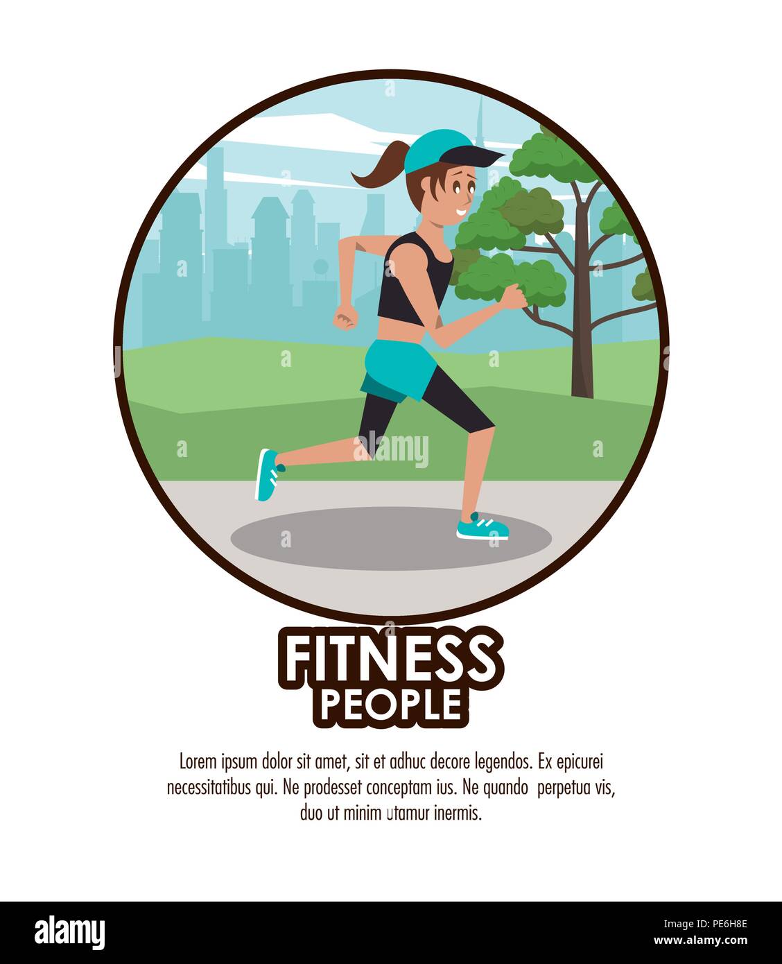 Fitness people poster Stock Vector Image & Art - Alamy