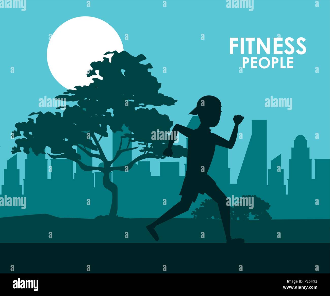 Fitness people running Stock Vector Image & Art - Alamy