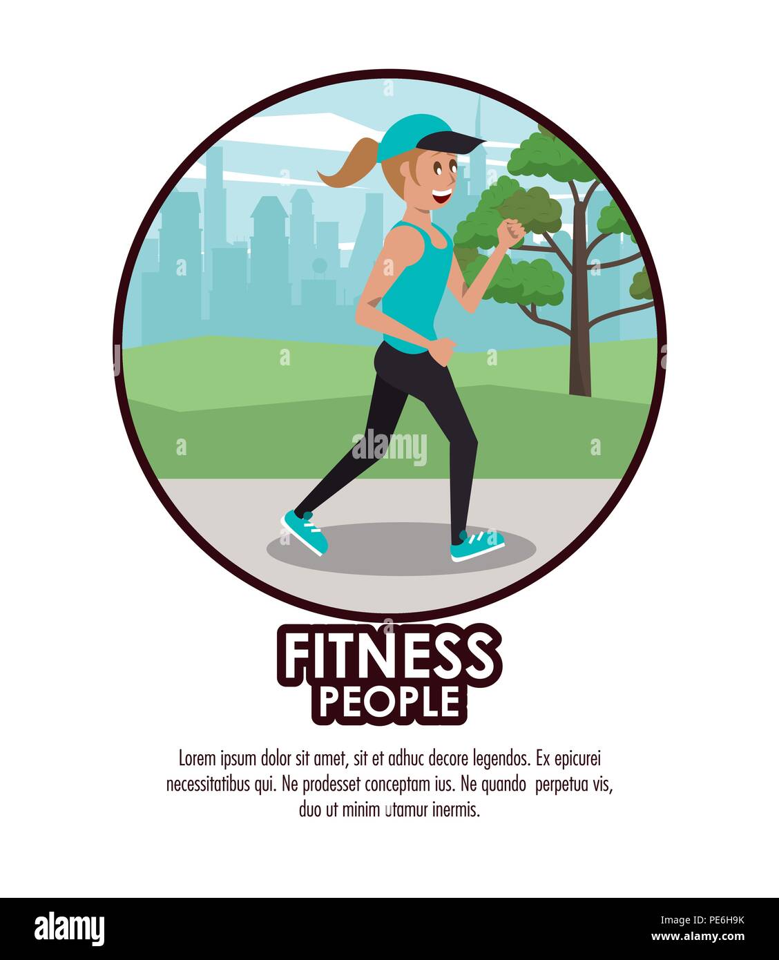 Fitness people poster Stock Vector Image & Art - Alamy