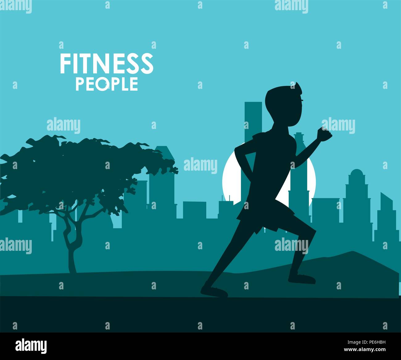 Fitness people running Stock Vector Image & Art - Alamy
