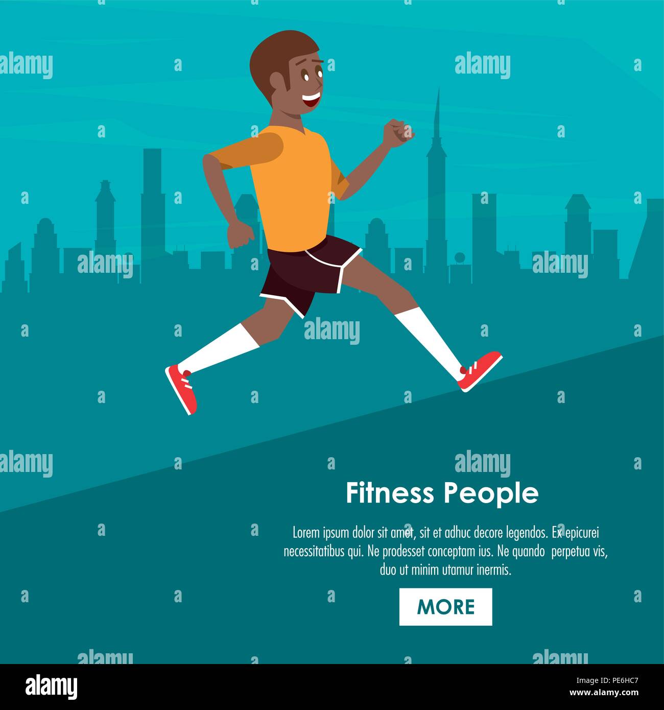 Fitness people poster Stock Vector Image & Art - Alamy