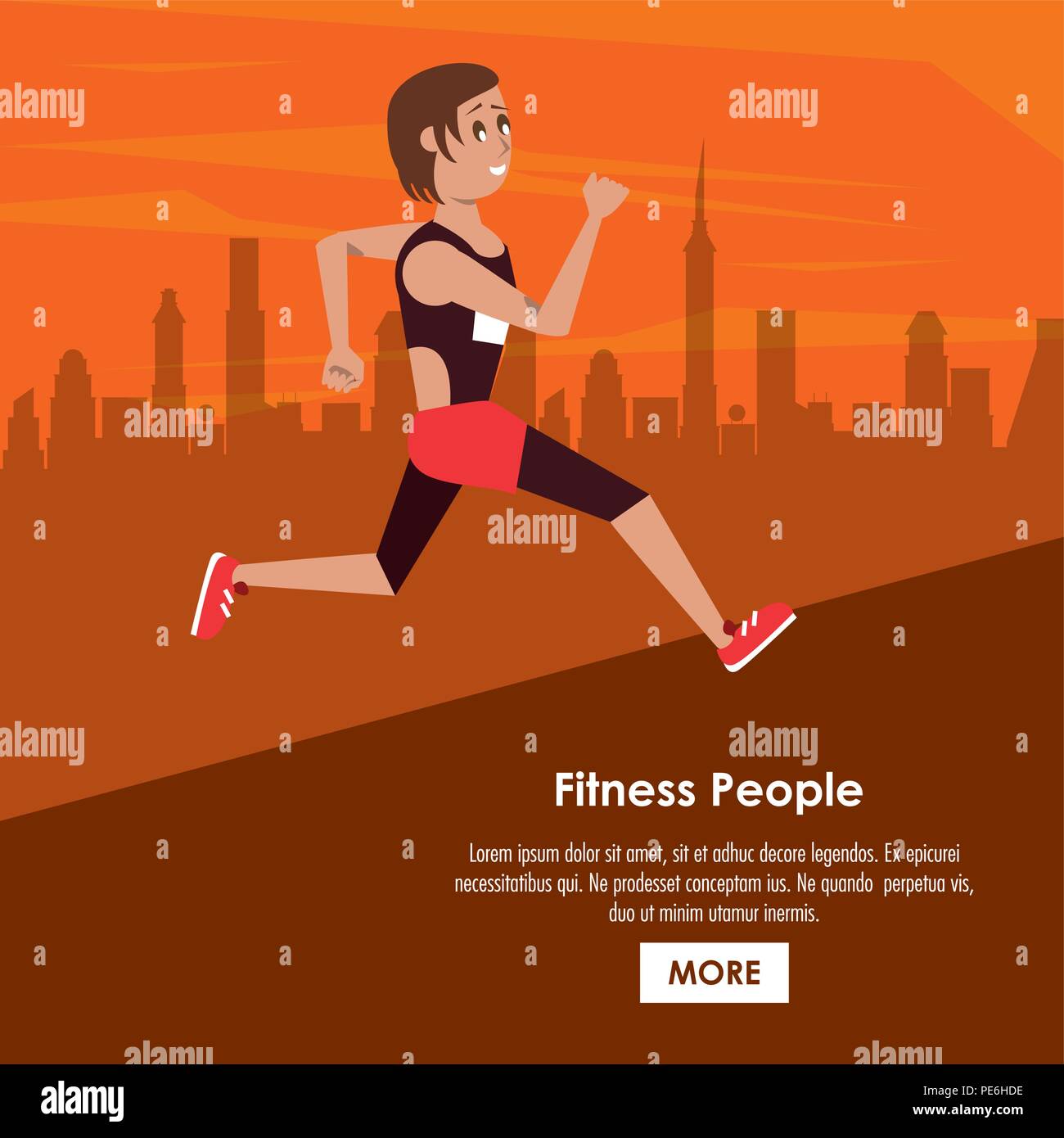 Fitness people poster Stock Vector Image & Art - Alamy