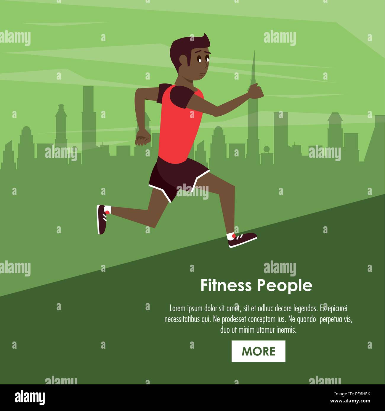 Fitness people poster Stock Vector Image & Art - Alamy