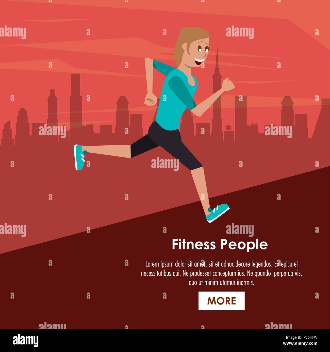Fitness people poster Stock Vector Image & Art - Alamy