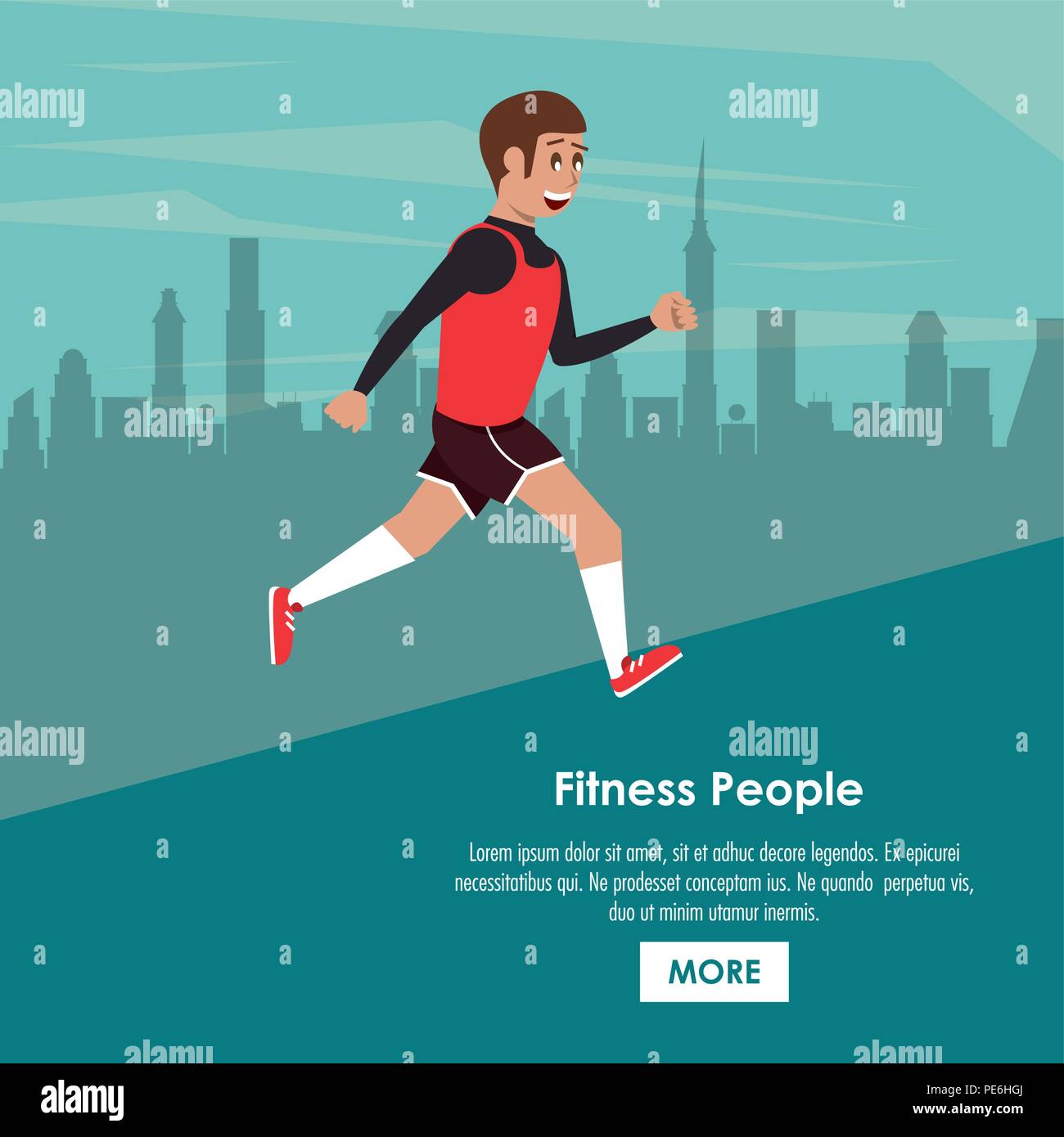 Fitness people poster Stock Vector Image & Art - Alamy