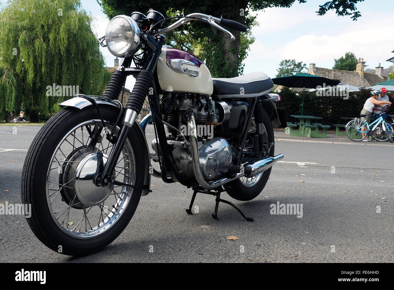 Triumph Bonneville Classic Motorcycle Stock Photo - Alamy