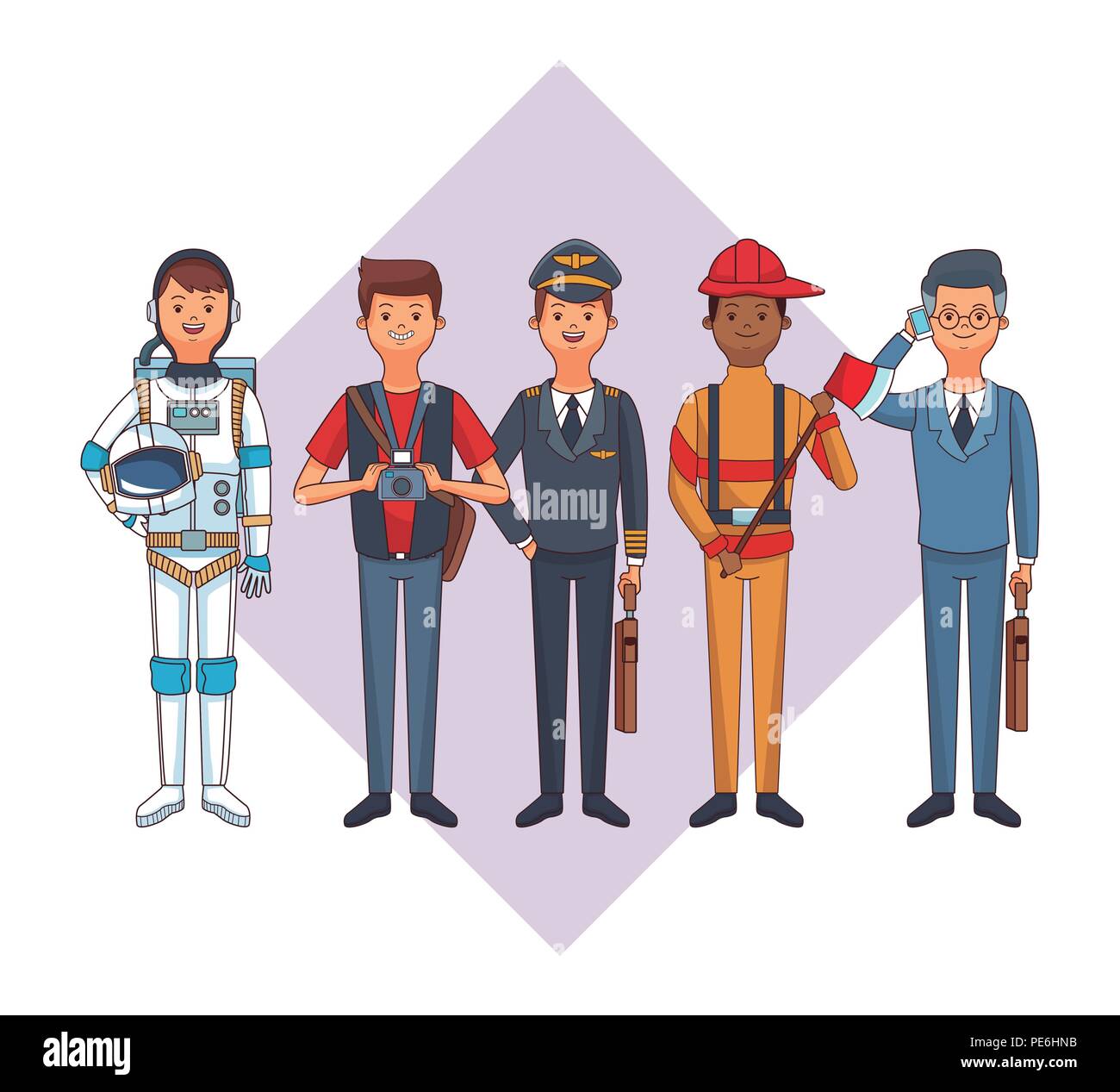 Jobs and professions Stock Vector Image & Art - Alamy