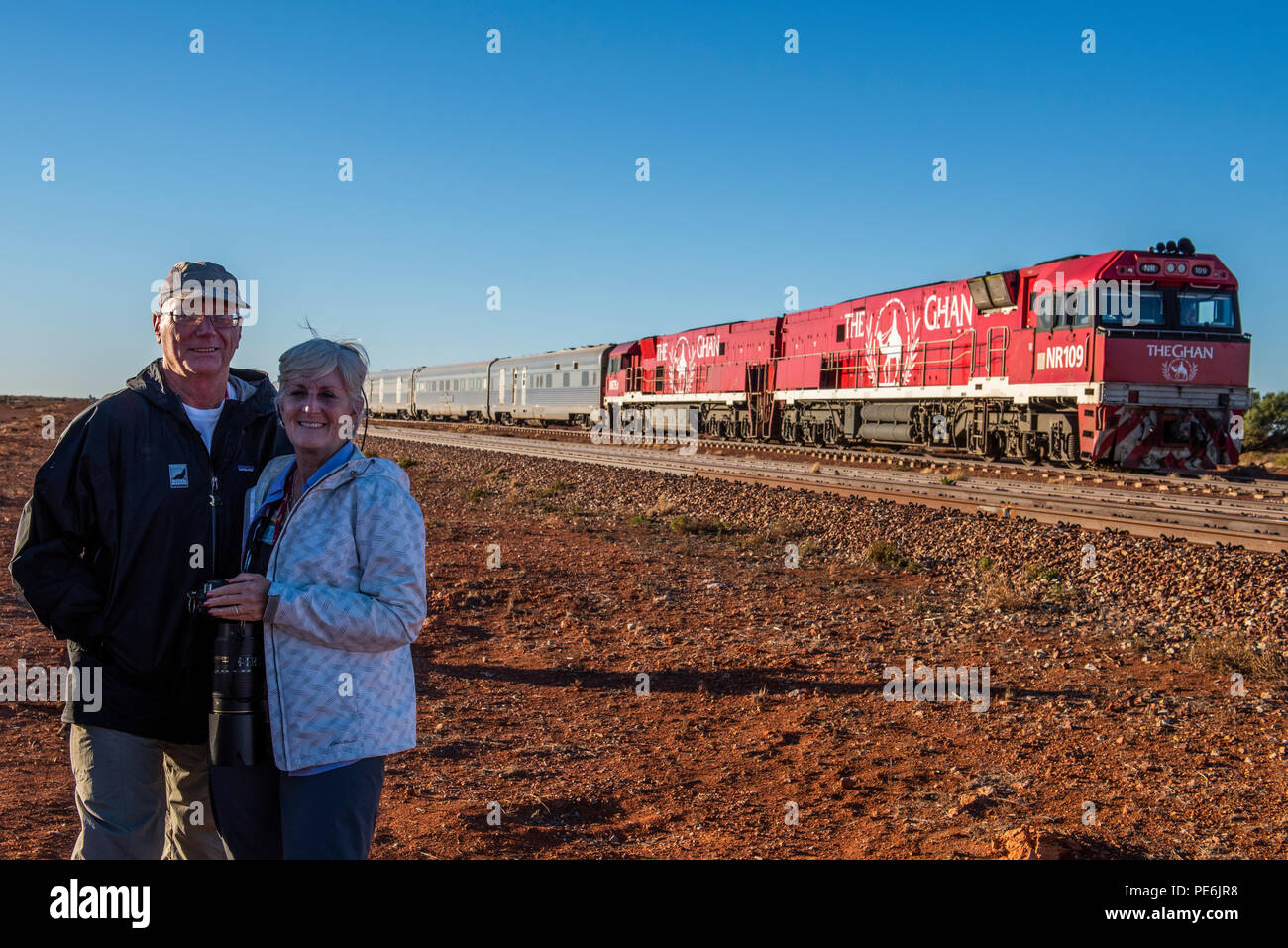Ghan train australia desert hi-res stock photography and images - Alamy