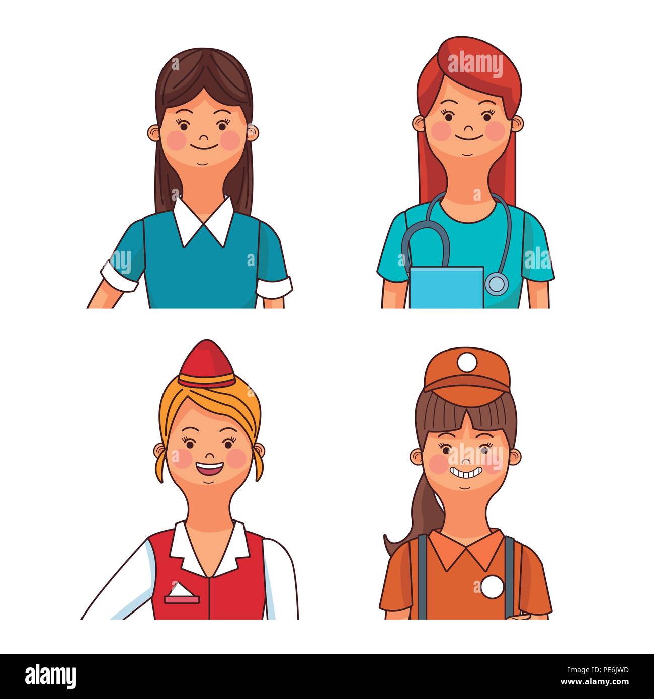 Jobs and professions Stock Vector Image & Art - Alamy