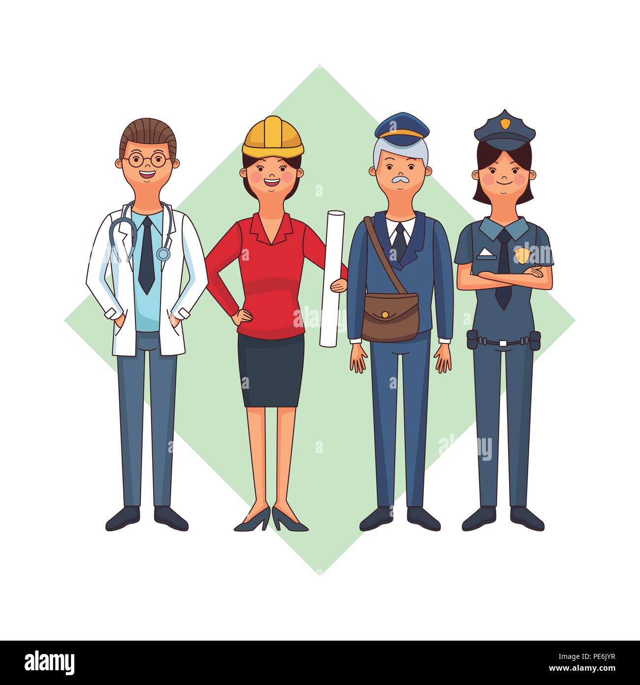 Jobs and professions Stock Vector Image & Art - Alamy