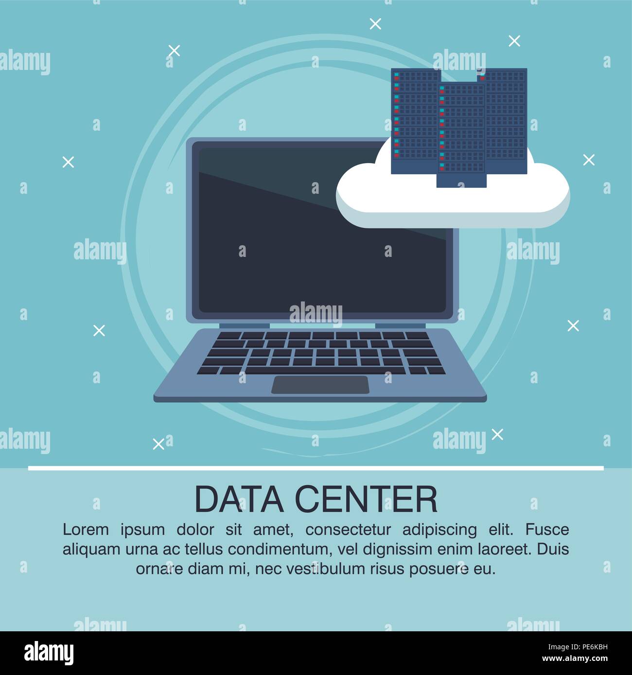 Data center poster with informaton Stock Vector Image & Art - Alamy