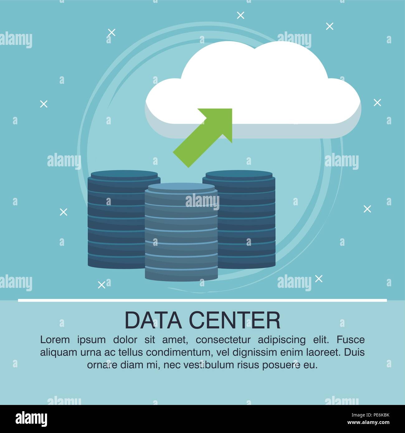 Data center poster with informaton Stock Vector Image & Art - Alamy