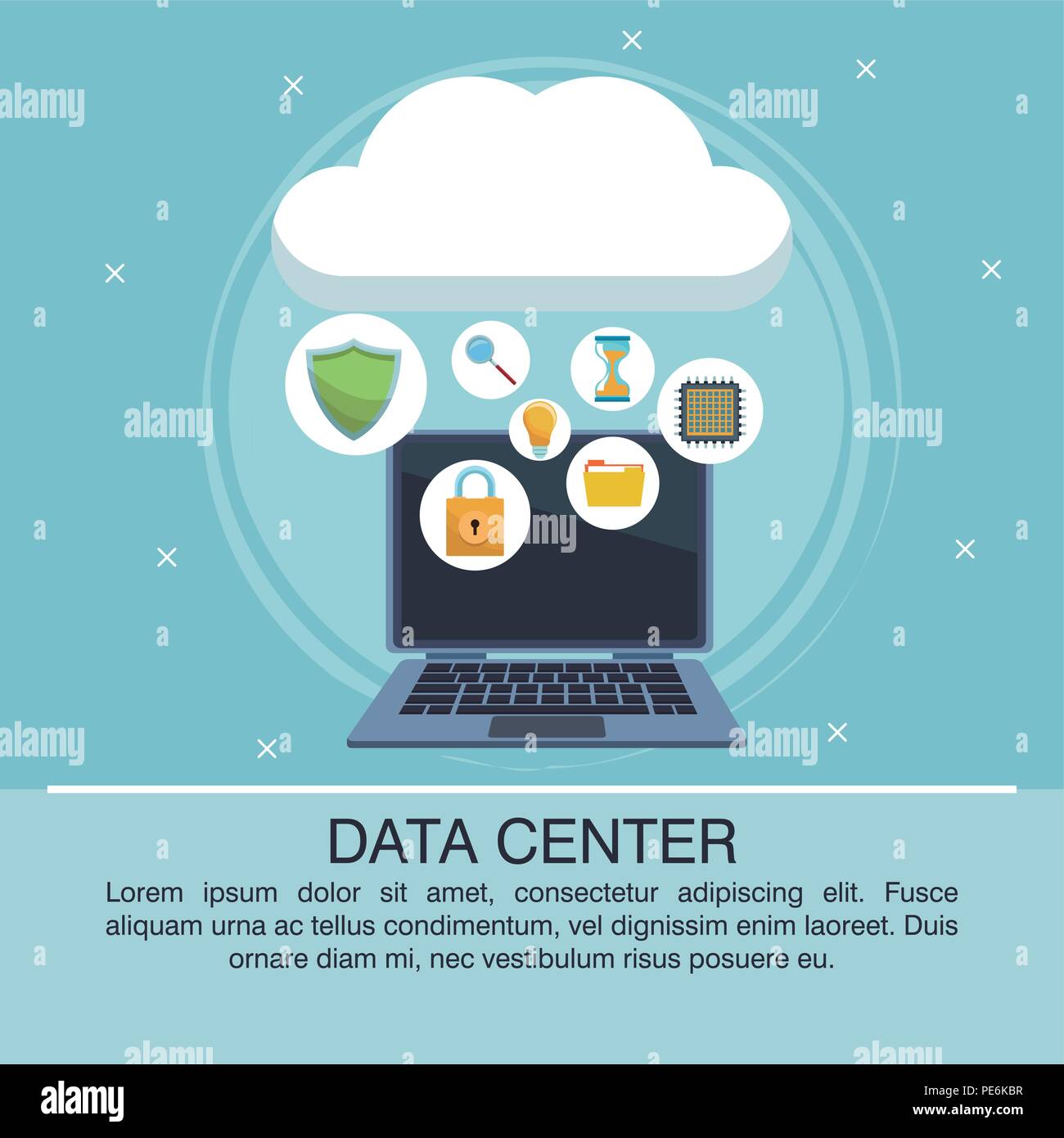 Data center poster with informaton Stock Vector Image & Art - Alamy