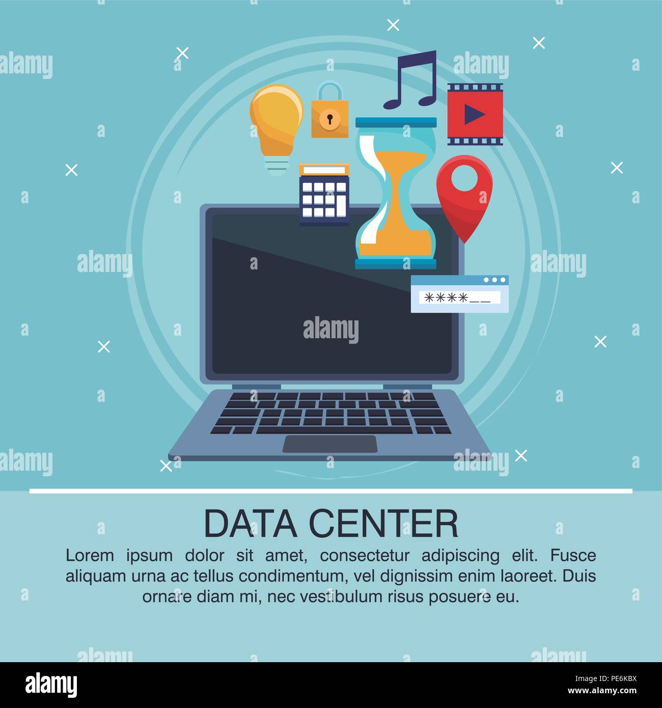 Data center poster with informaton Stock Vector Image & Art - Alamy