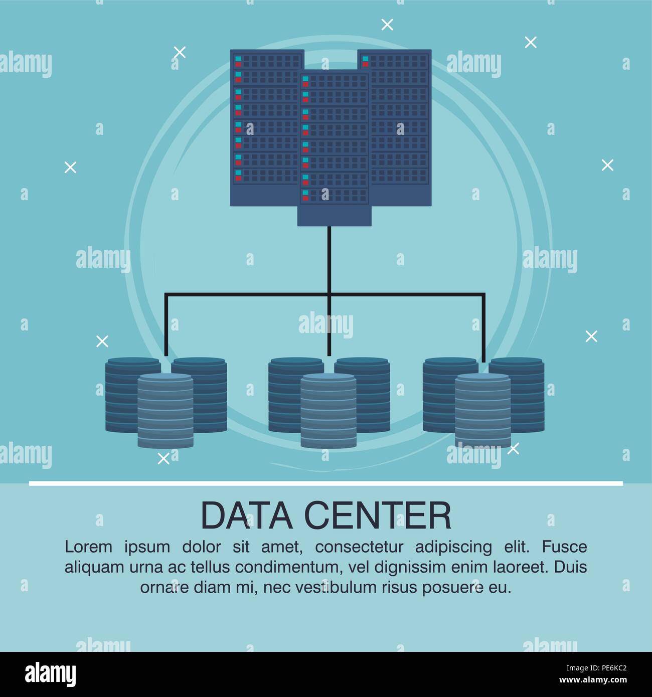 Data center poster with informaton Stock Vector Image & Art - Alamy