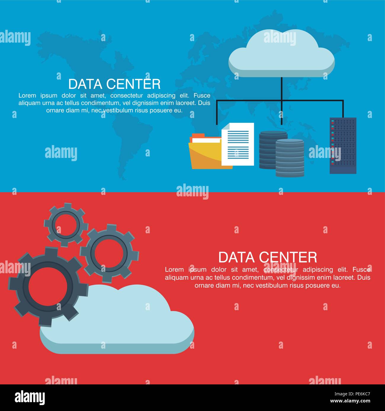 Data center poster with informaton Stock Vector Image & Art - Alamy